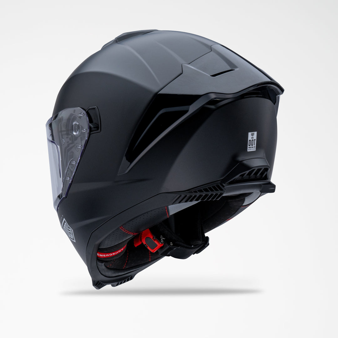 Matte Black Full Face Motorcycle Helmet | Voss 993 Moto‑S – Voss Helmets